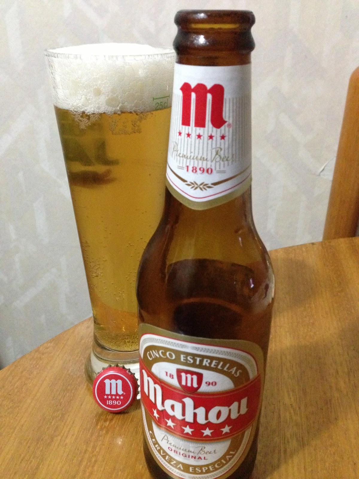 Cervezas del Mundo: MAHOU CINCO ESTRELLAS