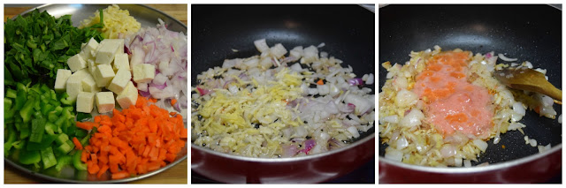 Poornima's Cook Book: Spicy Paneer Pasta / Mixed Vegetable Paneer Pasta ...