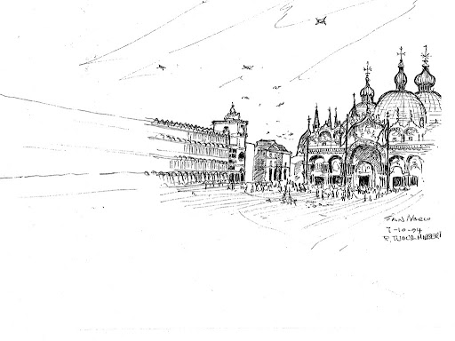 Commemorating the art of Richard Tudor Hibbert: San Marco (sketch)