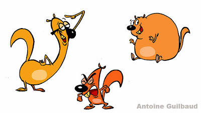 Antoine Guilbaud: "Get Blake" Character Designs