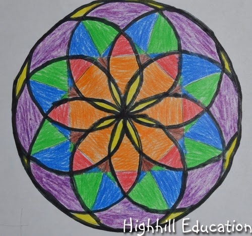 Highhill Homeschool: Mandala Geometry Challenge - Elementary School
