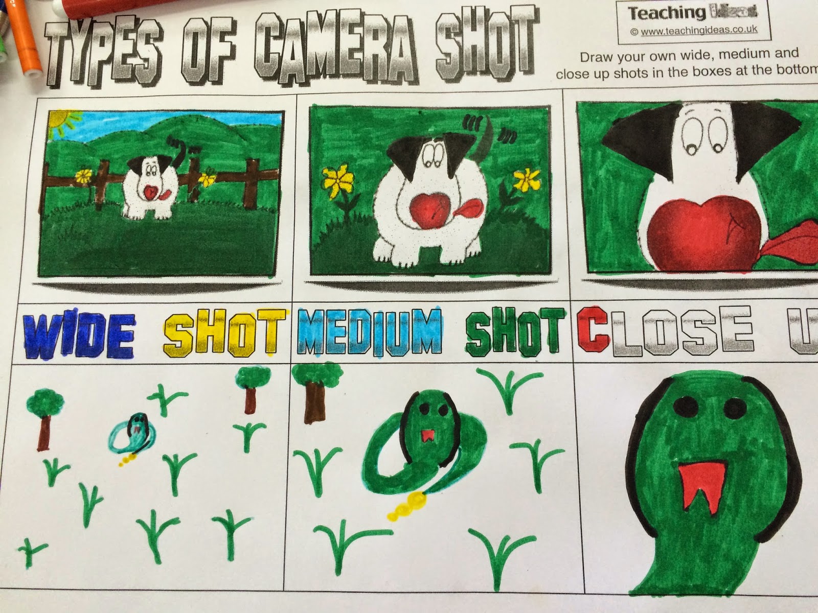OUR ENGLISH CLASS: Types of films shots