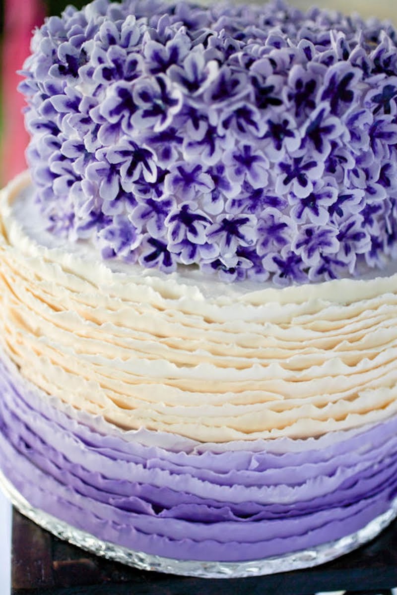 Affection for Detail: { New Trend } Ombre Ruffle Cakes