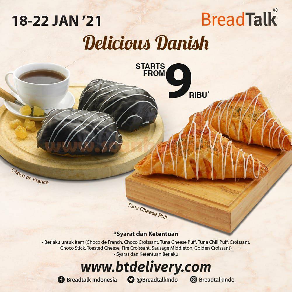 BREADTALK Promo Harga Spesial Delicious Danish mulai dari Rp. 9Ribu ...