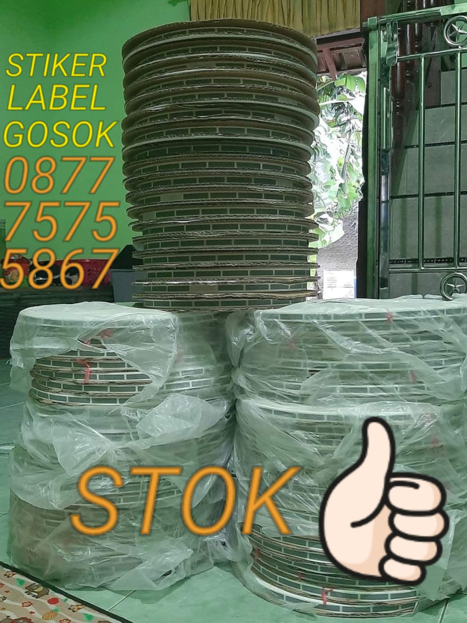 STIKER LABEL GOSOK