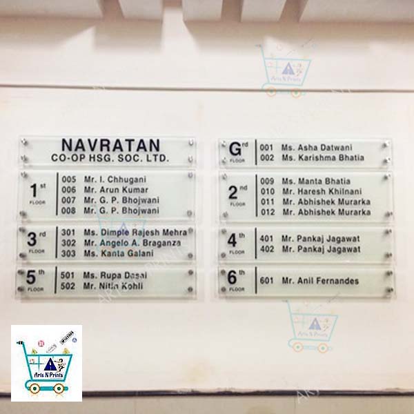 customized house name plates designer bangalore: Apartment Wing Name ...