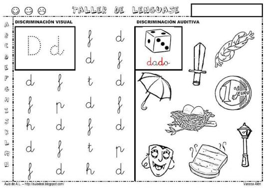 LA ILUSIÓN DE APRENDER 3: LECTOESCRITURA LETRA D,d