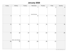 Basic Monthly Calendar - Collage Template