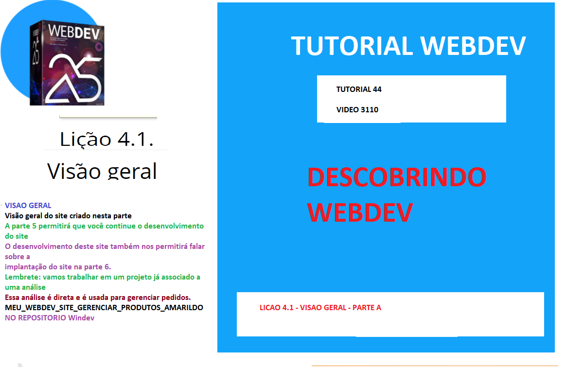 Windev21 Aulas,Estudos e Desenvolvimento: DICAS 3110 -WEBDEV TUTORIAL 44 - 01-10-2020-09_00Hrs ...