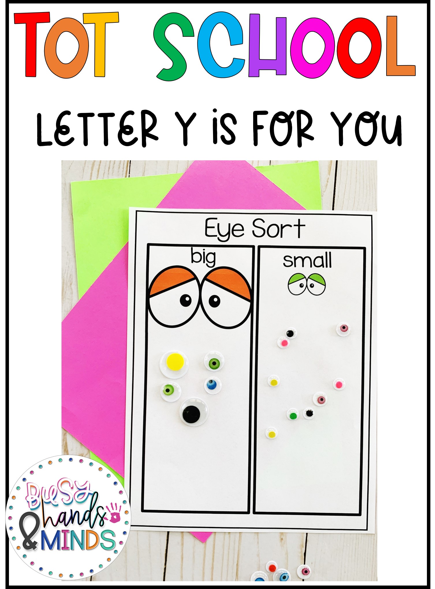 Tot School Letter Y is for YOU | Busy Hands and Minds