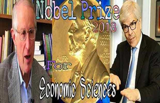 The 2018 Nobel Prize for economic sciences shared by William Nordhaus ...