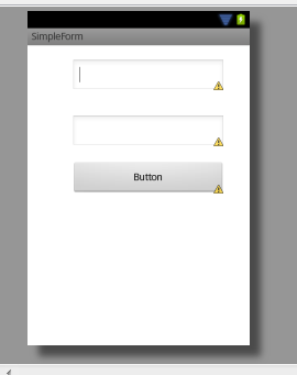 android-simple tutorials with example: A simple form : Button-EditText ...