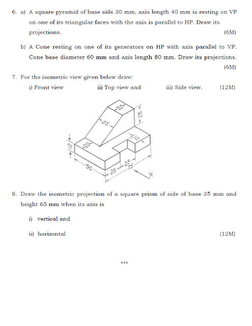 GEC ENGINEERING DRAWING May 2015 Question Paper - University Question ...