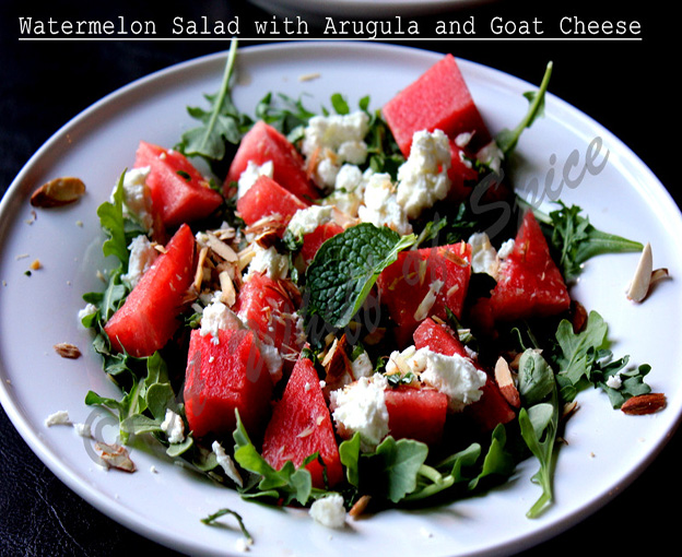 Niagara Falls in Pics and Watermelon Salad with Arugula and Goat Cheese