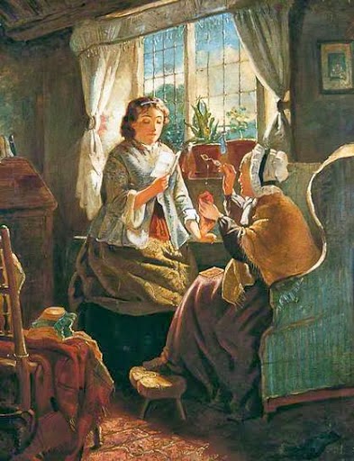 Artwork Replica Good news by Hugh Collins | Most-Famous-Paintings.com