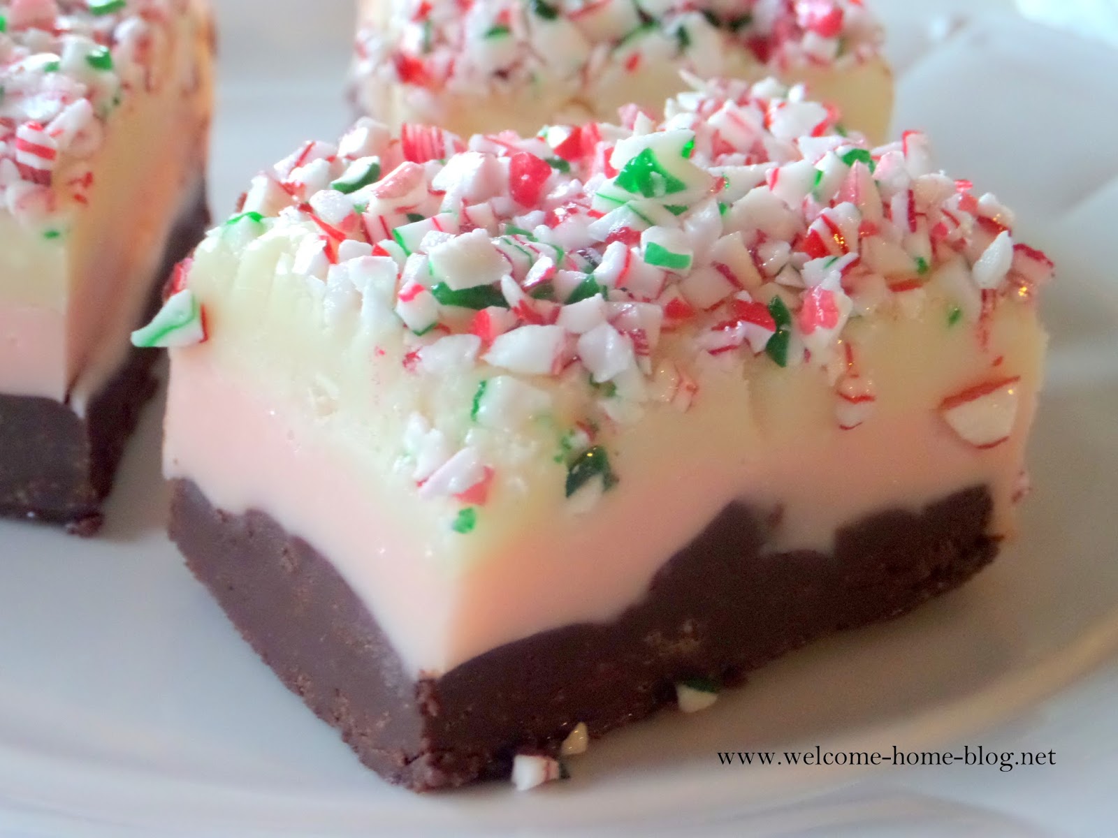 Welcome Home Blog: My Three Layer Peppermint Fudge