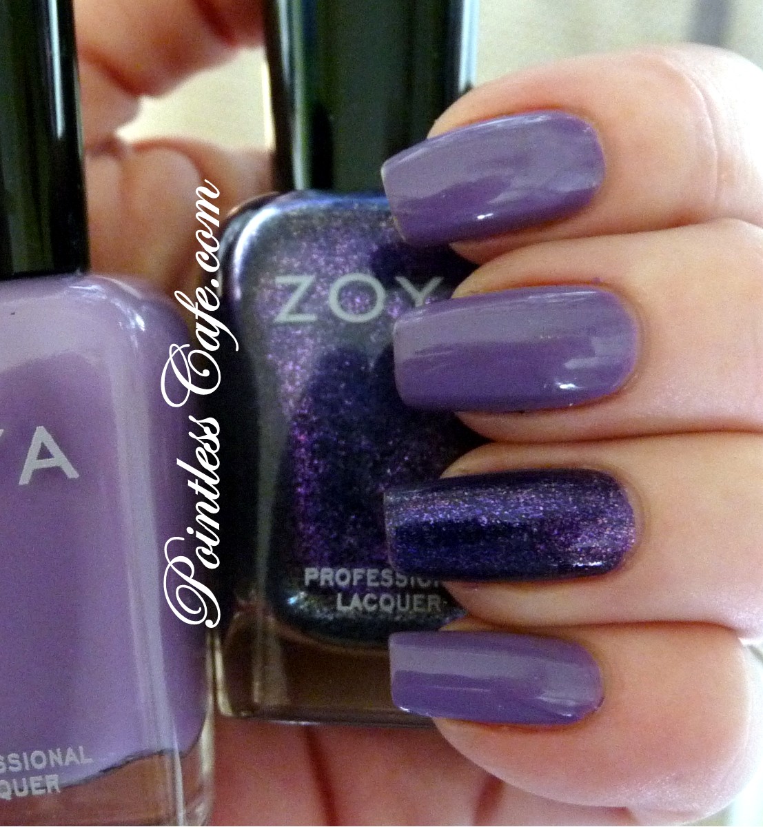 Zoya Malia and Mimi - Swatches and Review | Pointless Cafe