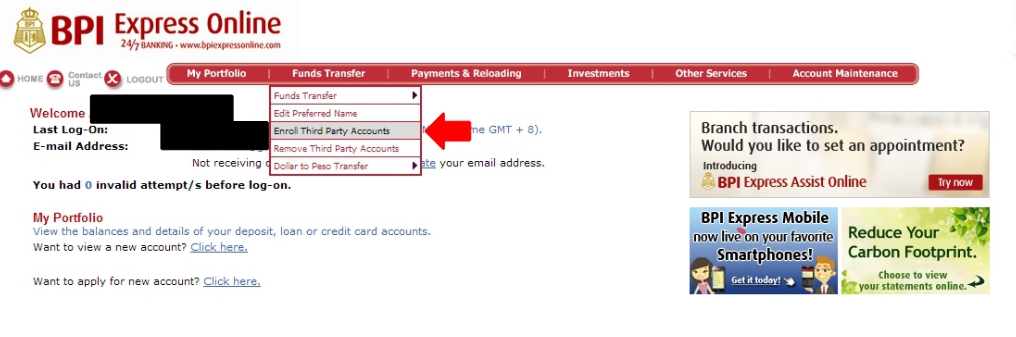 How to Transfer Money Online From BPI to Another BPI Account?