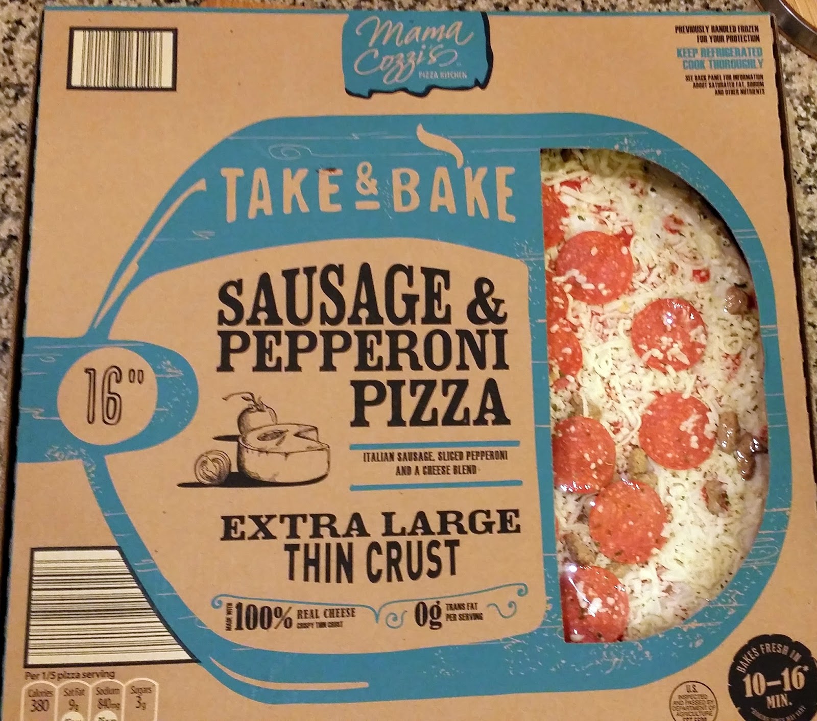 Pizza Quixote Review Mama Cozzi S Take And Bake Thin Crust Pizza
