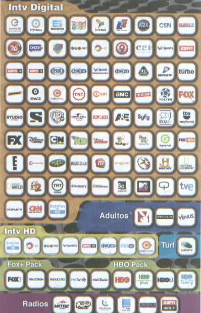 INTV Tv Satelital (Agente Oficial): CANALES: INTV DIGITAL REC HD (ALTA DEFINICION) RADIOS Y PACKS