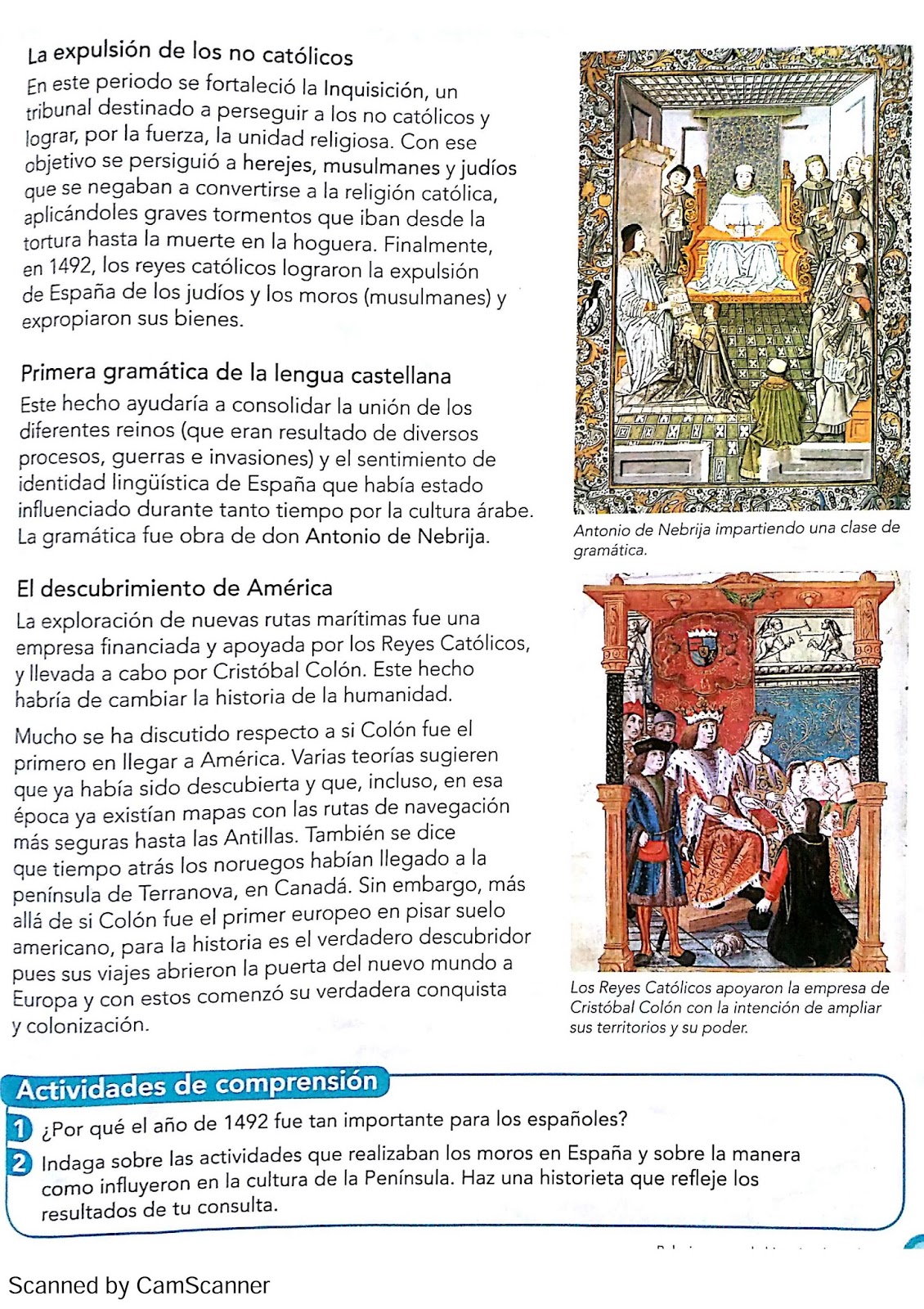 Actividades del Profe Campo Elias: DESCUBRIMIENTO Y COLONIA 2017