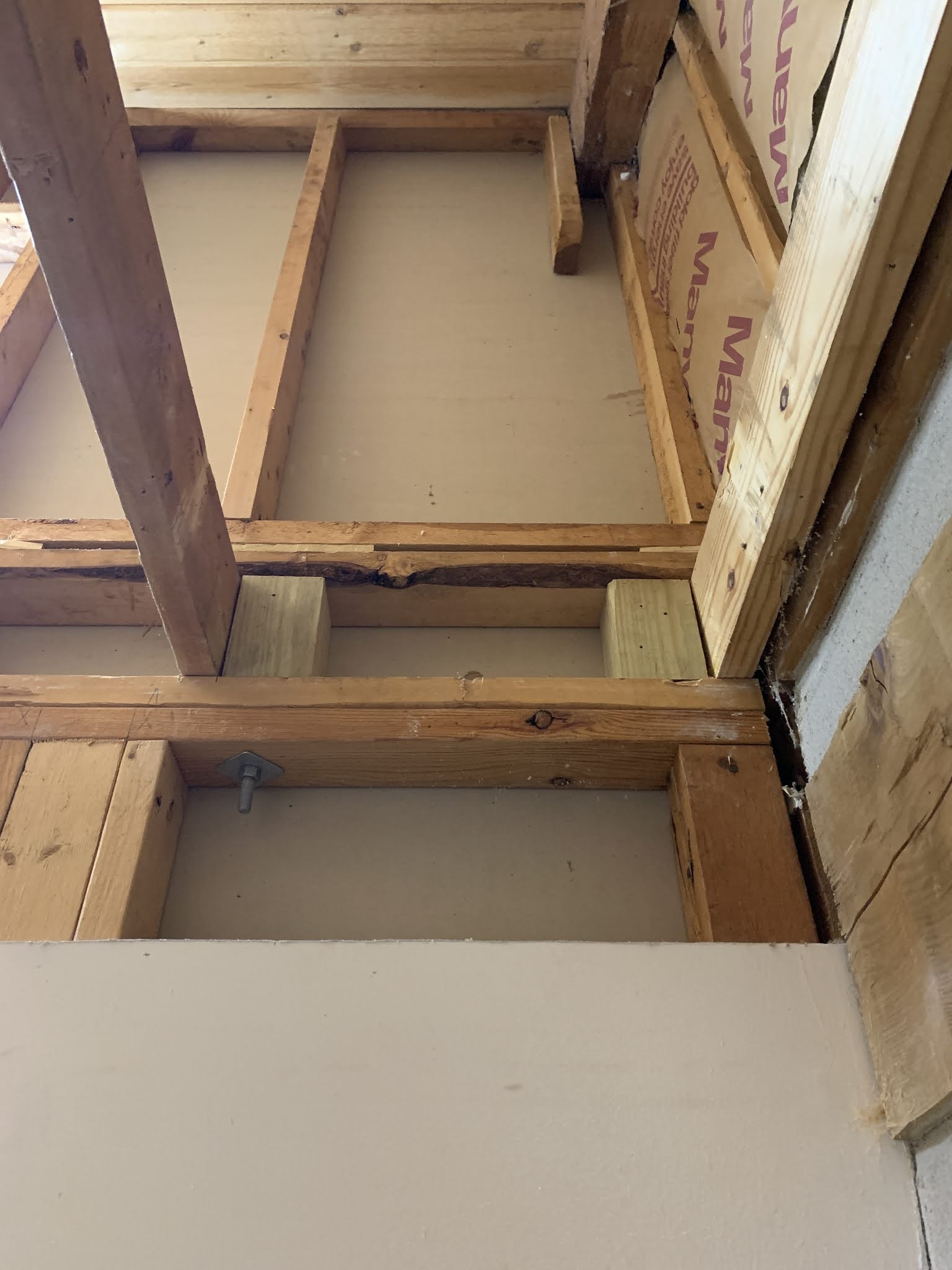 Log Home Master Bathroom Renovation | How to Reinforce a Wall | One ...