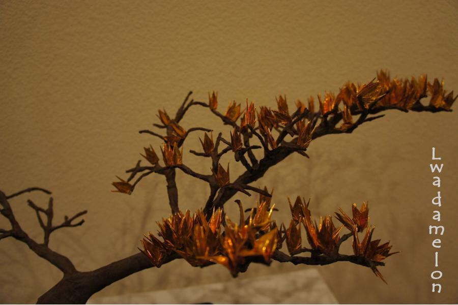 LWadamelon: DIY 1,001 Origami Crane Bonsai Tree