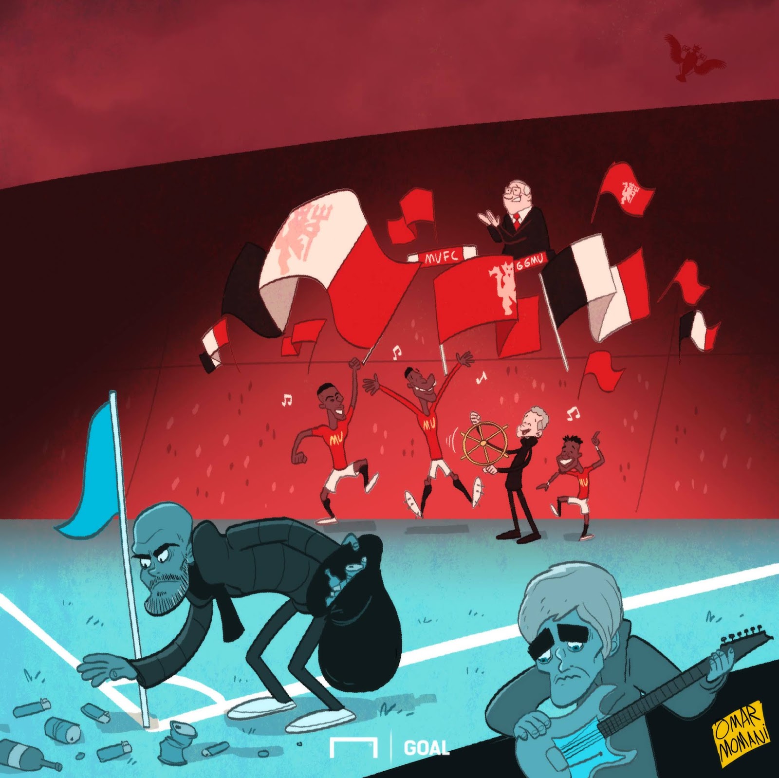 Omar Momani cartoons: Marcus Rashford