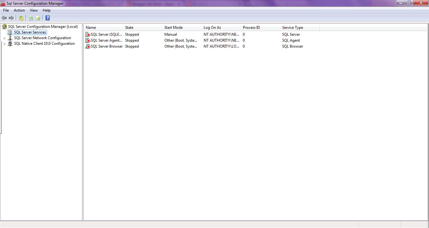 Error 26 pada SQL Server 2008 R2 | Tong Tekno