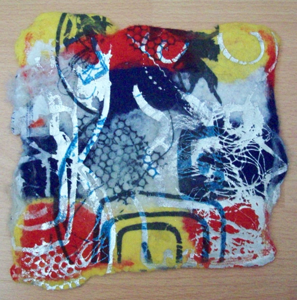 Bananadiva: Hand-made felt sample pieces