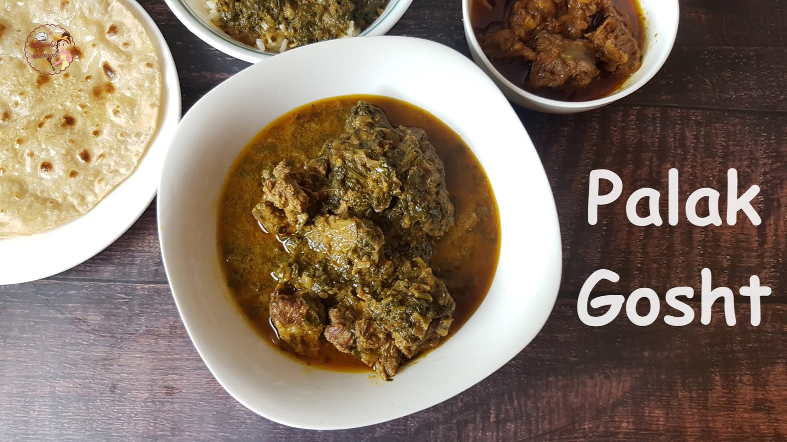Instant Pot Spinach Gosht / How to Make Palak-Goat Curry - Aaichi Savali