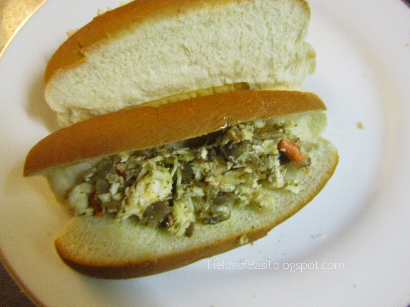 Fields of Basil: Lobster Roll with Citrus Fennel Tapenade