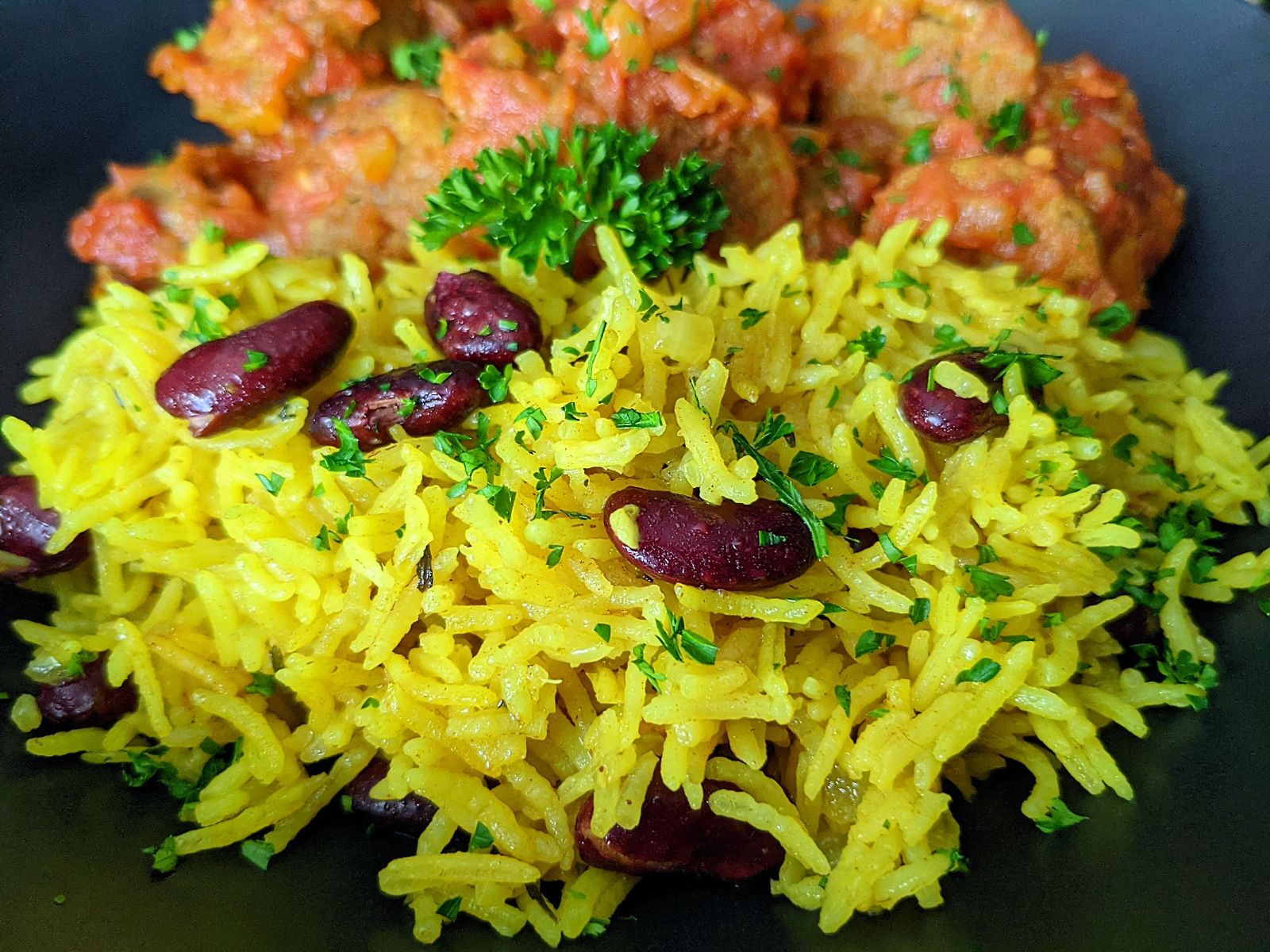 Sausage Rougail and Zembrocal Rice