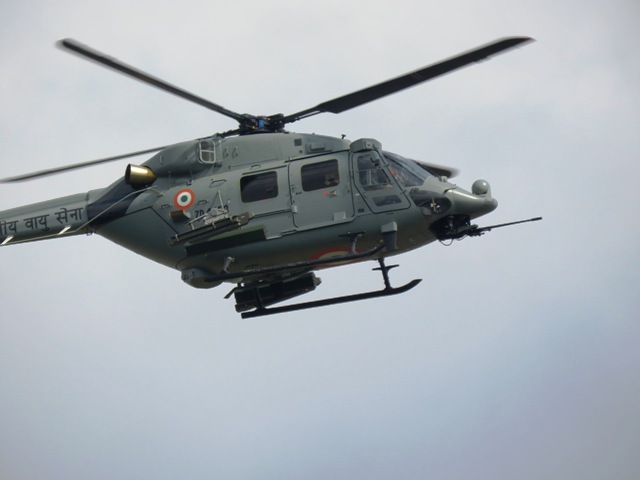 TURQUOISE CHILL: IAF Rudra Helicopter