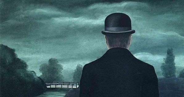 La Morte: "Le fantasticherie del passeggiatore solitario" di René Magritte.