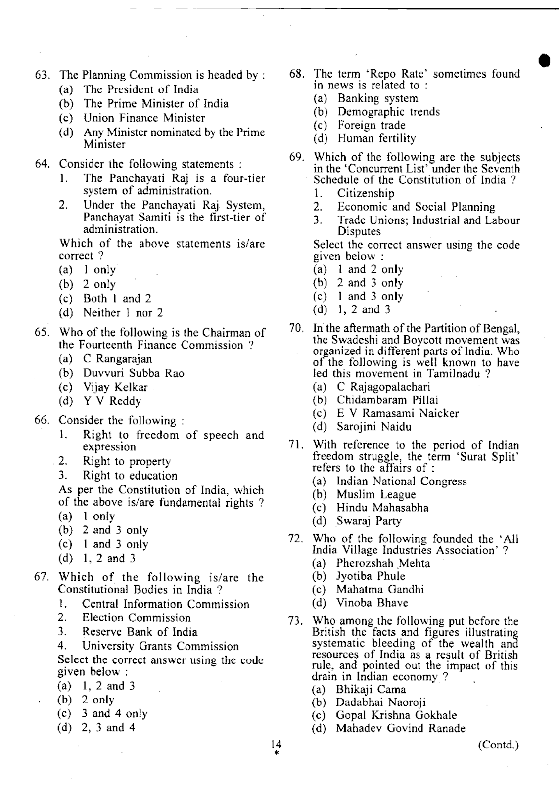 CISF Head Constable Previous year Question paper Download CISF HC ...