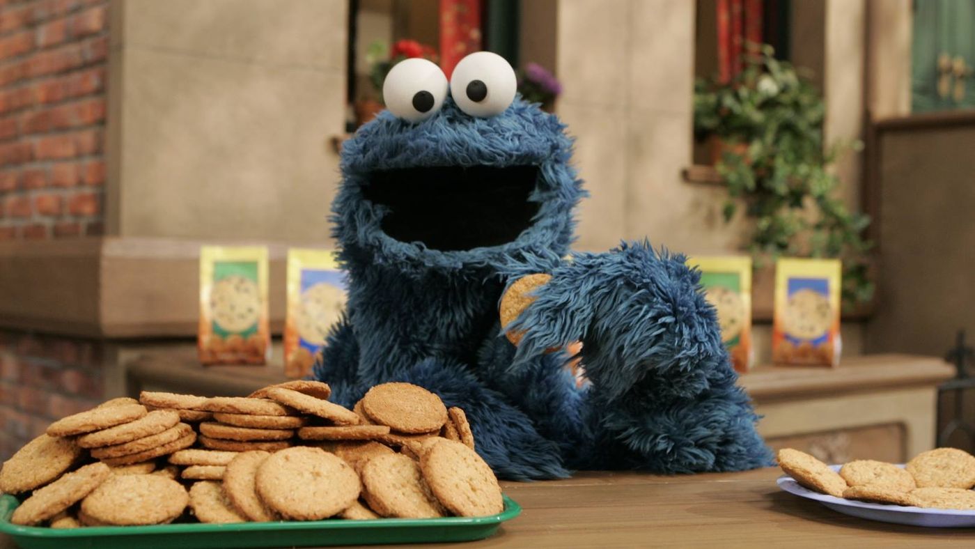 Cookie Monster With Vegetables