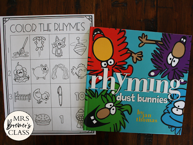 Rhyming Dust Bunnies | Book Study, Rhyme Activities, and Craftivity ...