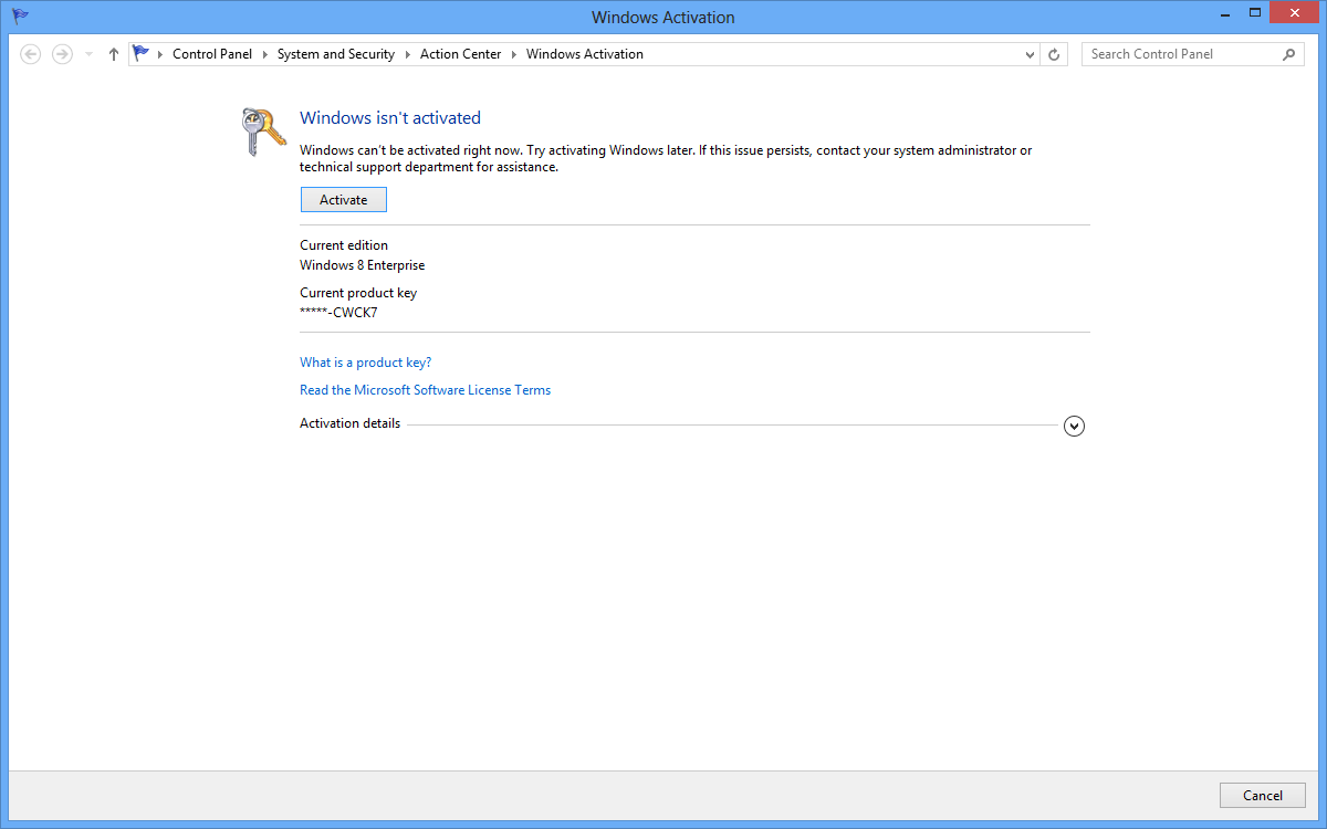 Error 0x8007232b Dns Name Does Not Exist When Activating Windows 8 The Expta {blog}