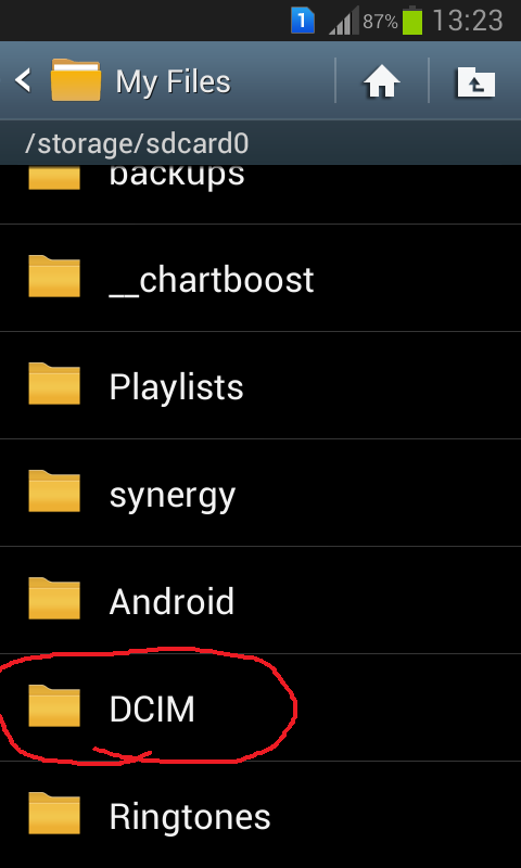 What is DCIM Folder In Smartphone Memory Card