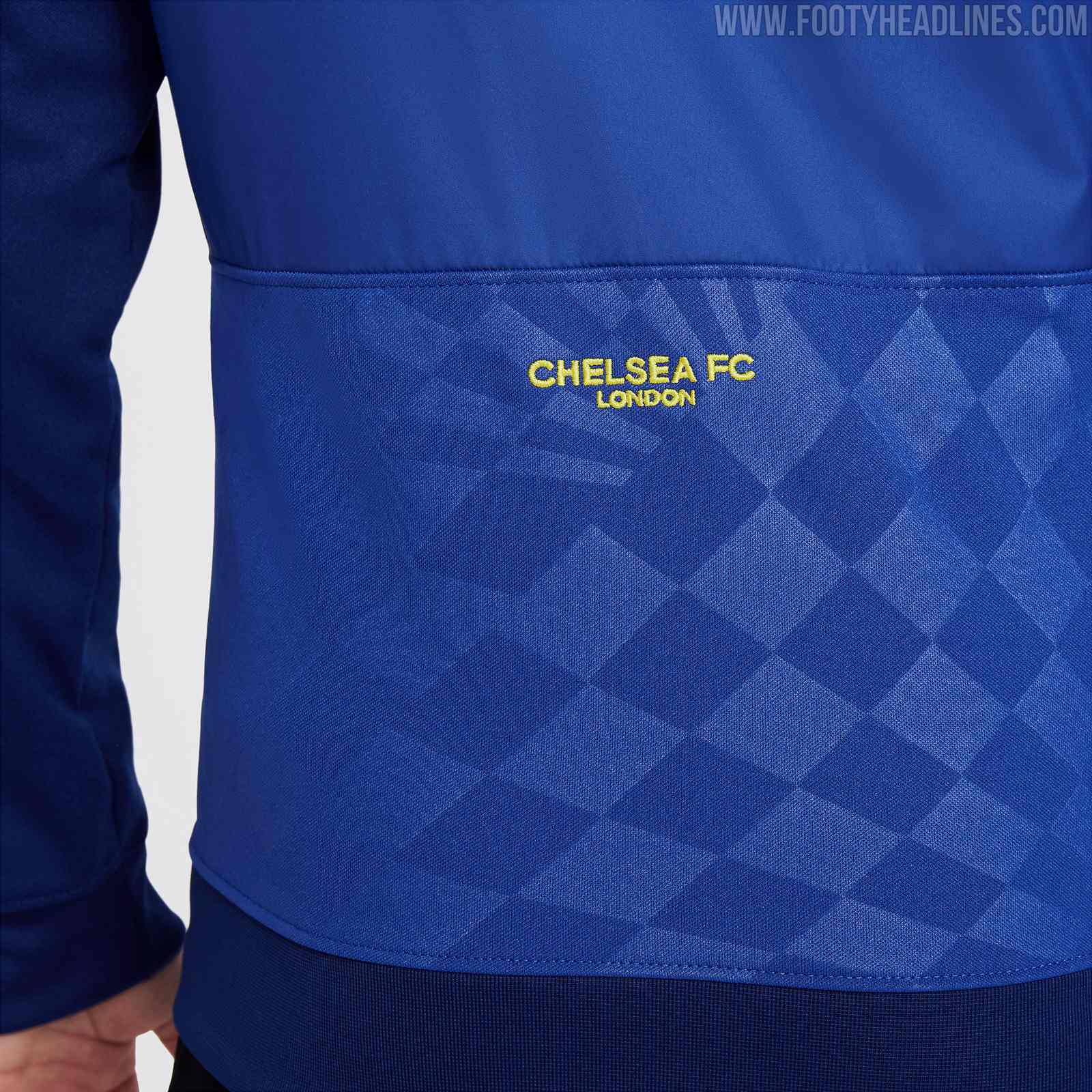 Chelsea 21-22 Anthem Jacket Leaked - Optical Illusion Of Home Kit ...