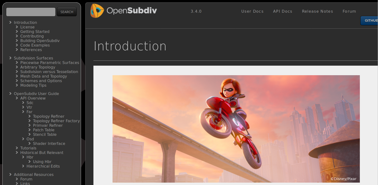"Opensubdiv" API con librerías de Código Abierto suministradas por PIXAR para la evaluación del ...