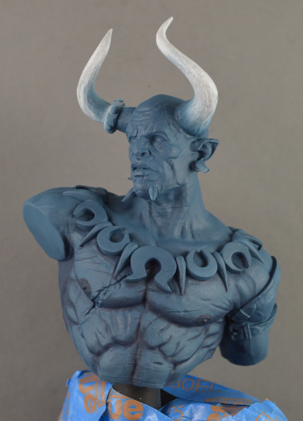 Jen's Mini Painting: Demon: Chest shading