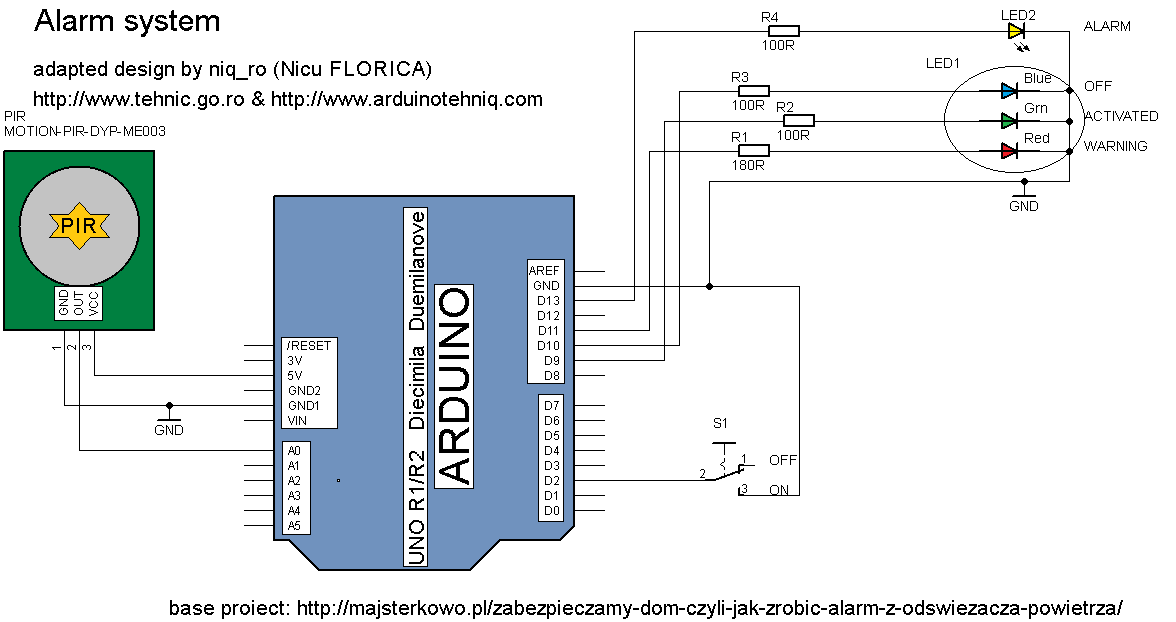 Arduino Tehniq Arduino Alarm System With Delay