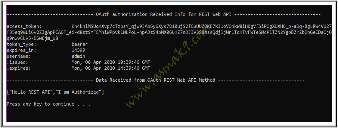 Cnet Access Oauth Rest Web Api Method Asmas Blog