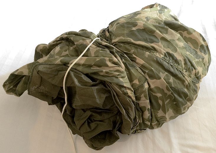 Original WWII U.S. ARMY camouflage parachute