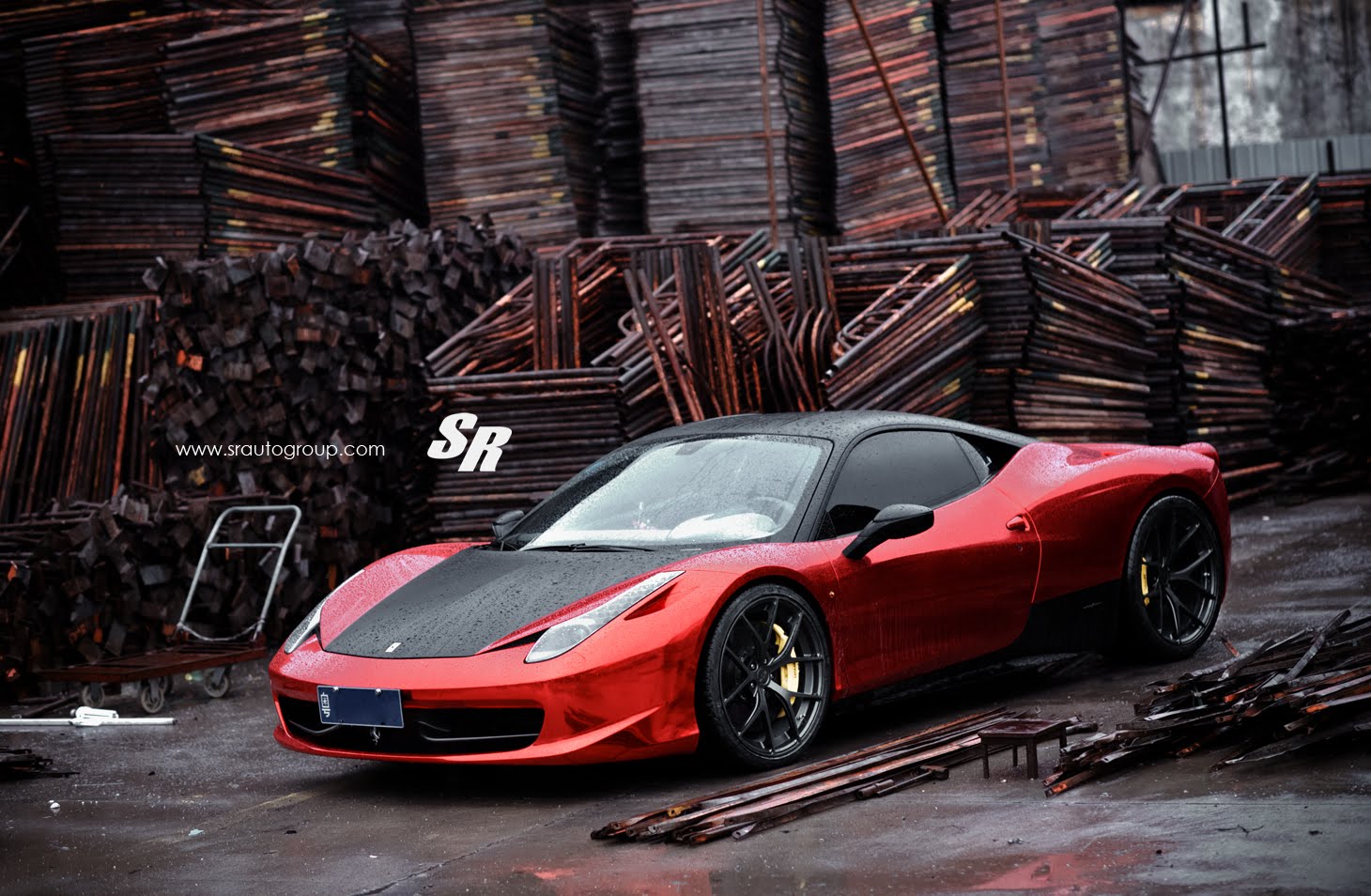 Chrome Red Ferrari 458 Italia by SR Auto Group : ebeasts.com
