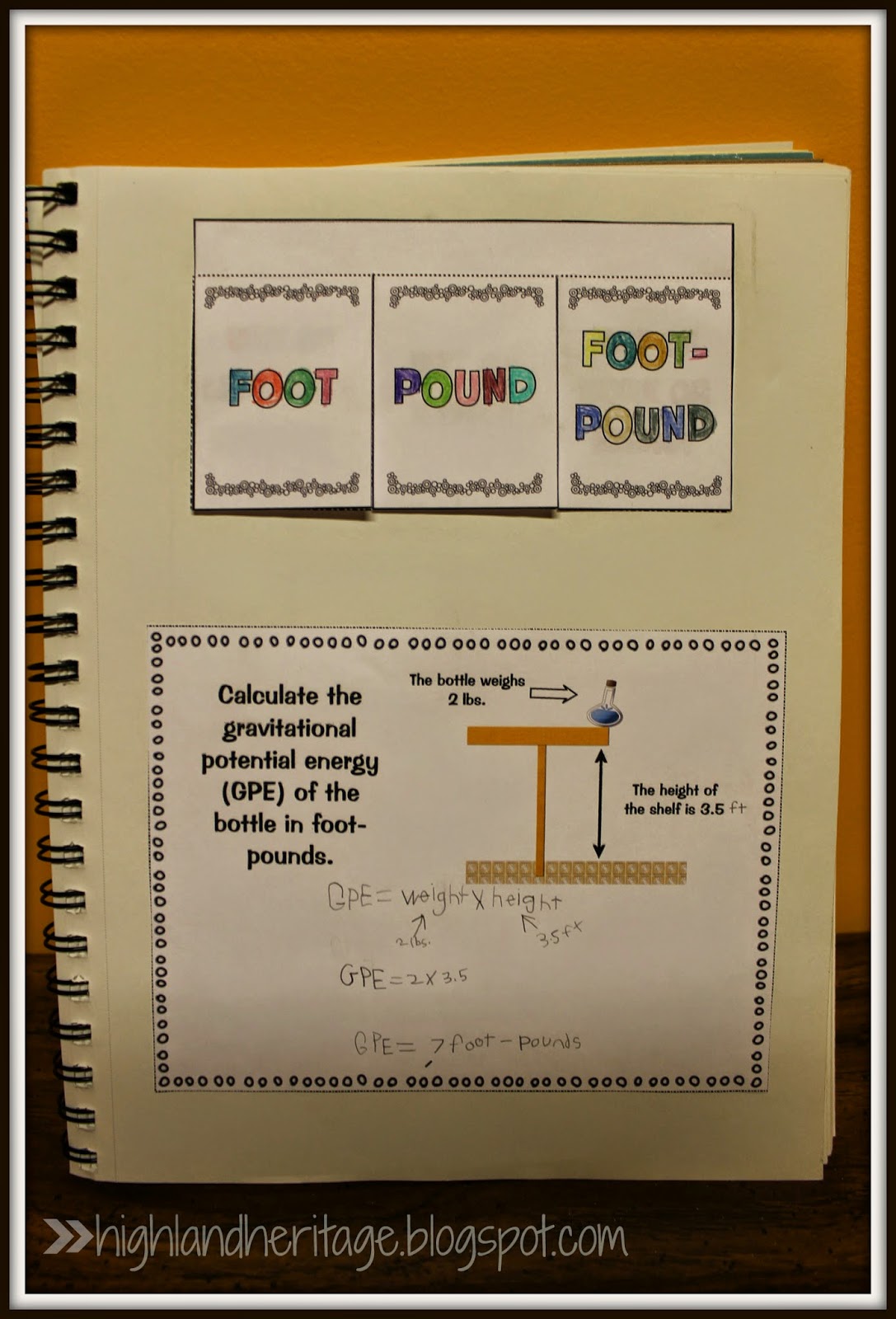 Highland Heritage Homeschool: Interactive Science Notebook - Physics ...