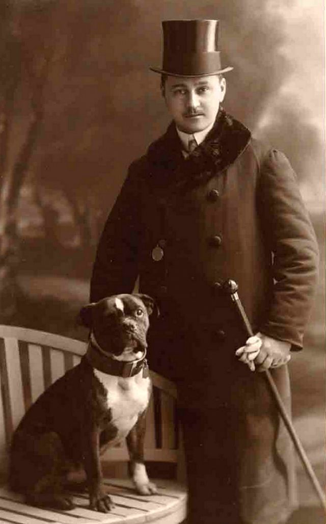 40 Lovely Photos of Victorian Gentlemen With Their Dogs From the 19th ...