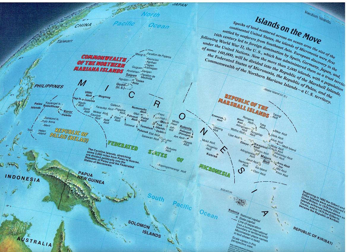 Proa Sailing: Micronesia as mapped by National Geographic